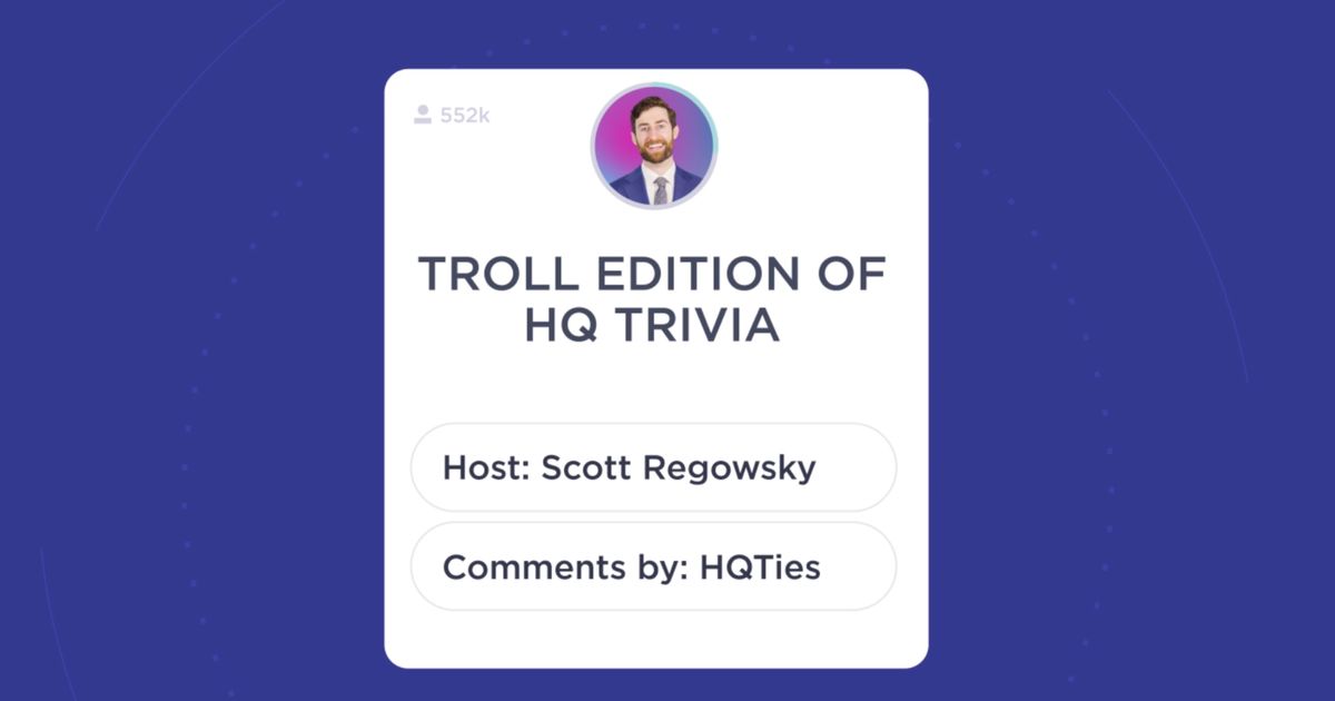 HQ Trivia, Troll Edition: Scott Rogowsky Answers Chatters