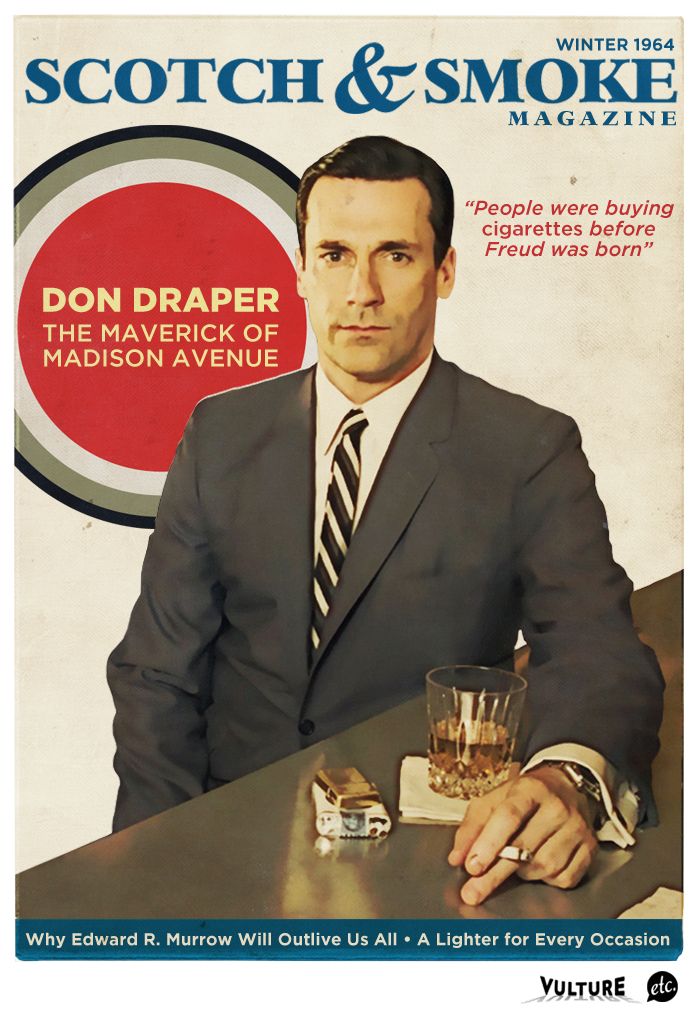 See Don Draper on the Cover of Scotch & Smoke Magazine