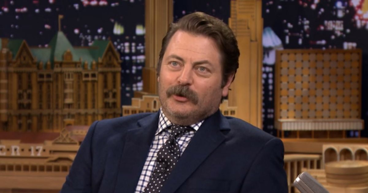 Nick Offerman Chokes Up Talking About the End of Parks and Recreation