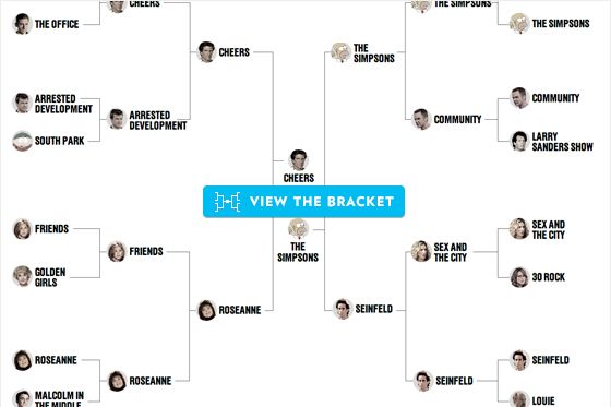 Follow the Ultimate Sitcom Smackdown Bracket