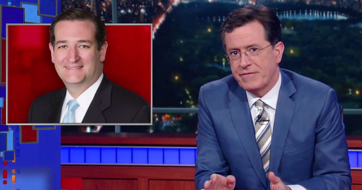 Coach Stephen Colbert Gives Ted ‘Basketball Ring’ Cruz a Pep Talk and ...
