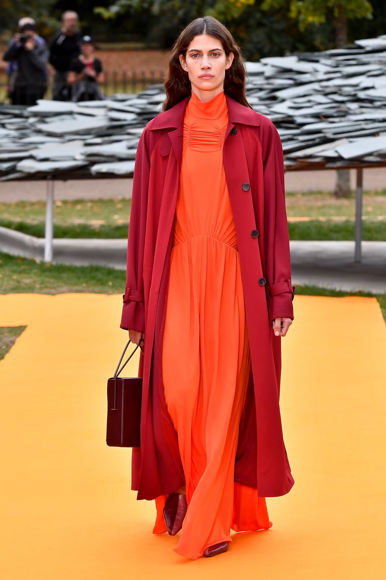 Orange Was a Standout Color Trend at London Fashion Week