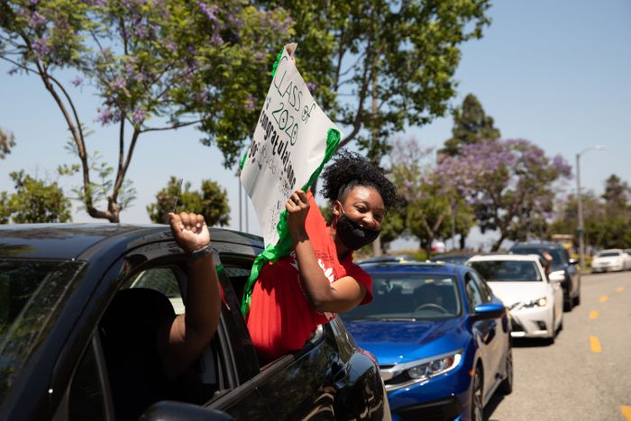 Scenes From a Joyful High-School Graduation Parade