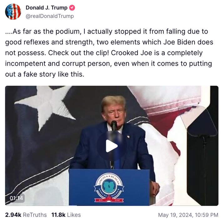 Trump Insists He ‘Doesn’t Freeze,’ Brags About Not Falling