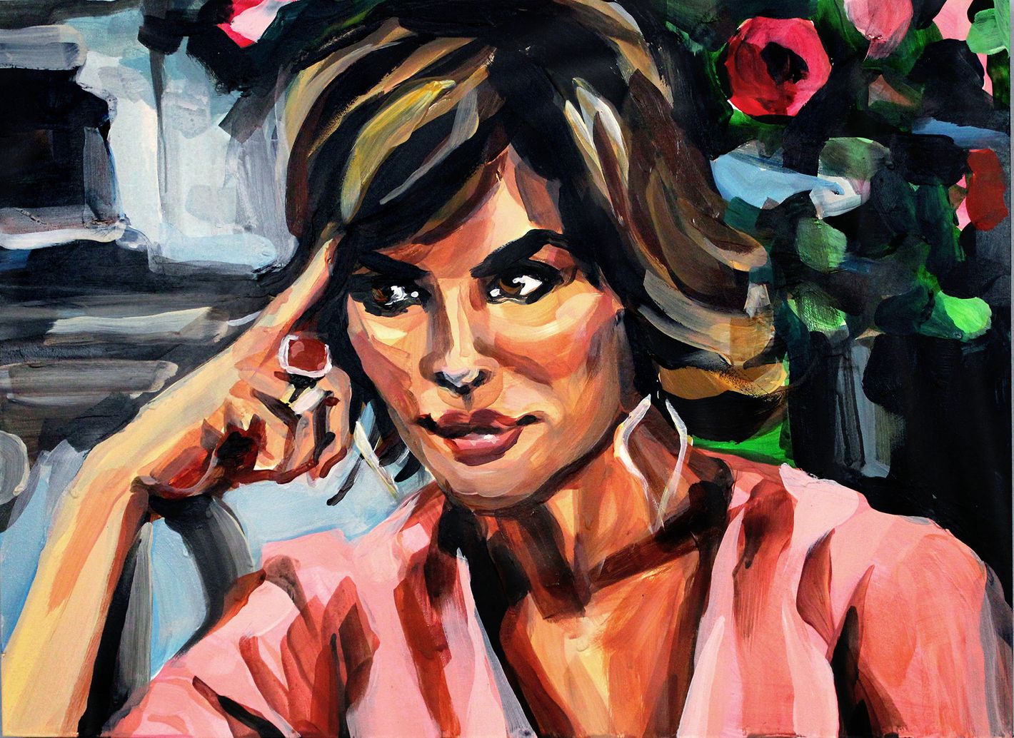 Real Housewives Pointing Fingers by Laura Collins THNK1994