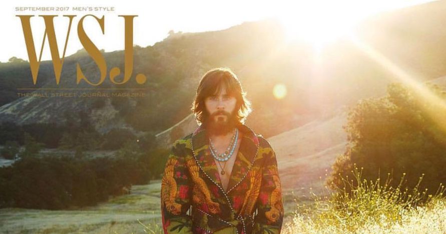 Jared Leto Wears Gucci In Nature For WSJ Magazine Cover