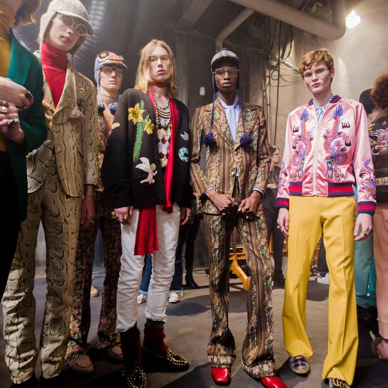 Backstage in Milan: Abs, Bags, and Gucci