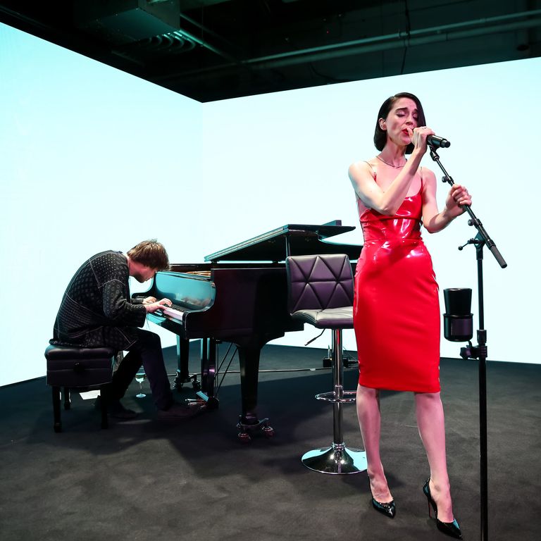 St. Vincent Pictures at the Tiffany & Co Fragrance Party