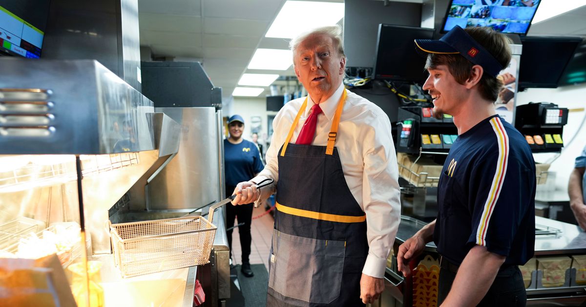 At McDonald’s, Donald Trump Cosplays as a Worker