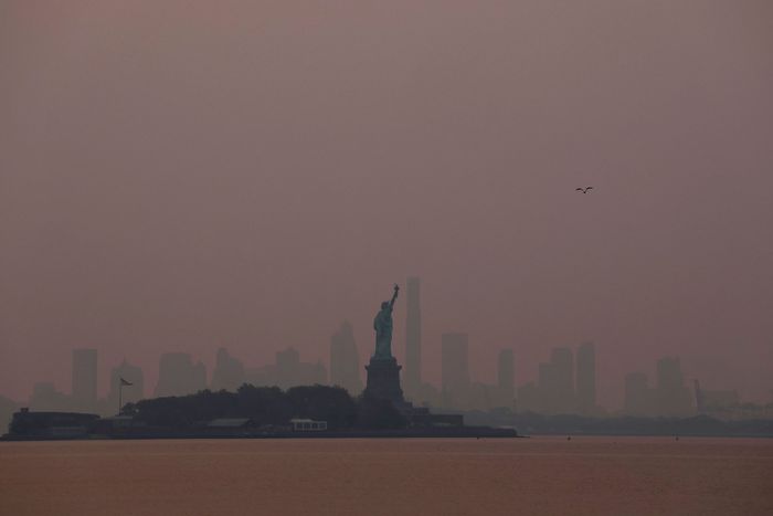 Canadian Wildfires Cover New York City in Smoke Again