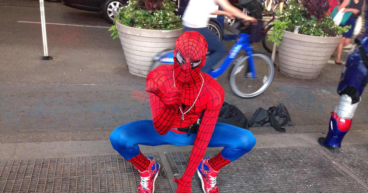 2 Iron Men, a Spider-Man, and an Elmo Arrested