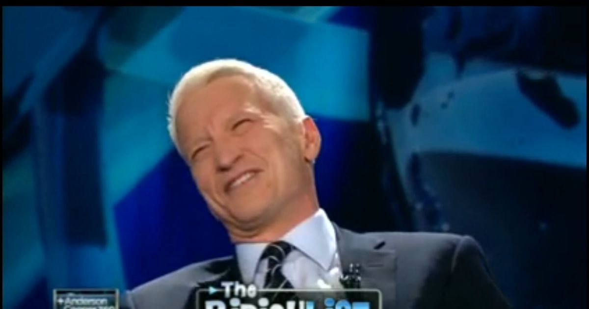 Let’s All Watch Anderson Cooper Giggle Uncontrollably for a Solid Minute