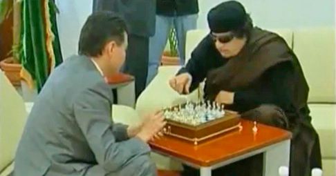 Qaddafi’s Endgame: Was His Hyped Chess Game Faked?