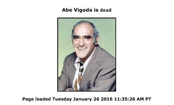 Abe Vigoda's Death, a Long-Running Web Joke, Is No Longer Funny