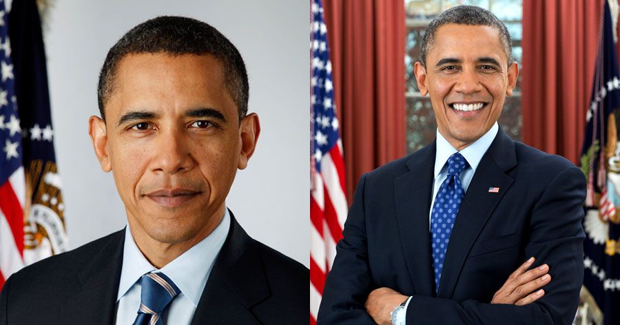 President Obama Loosens Up in His New Official Photo