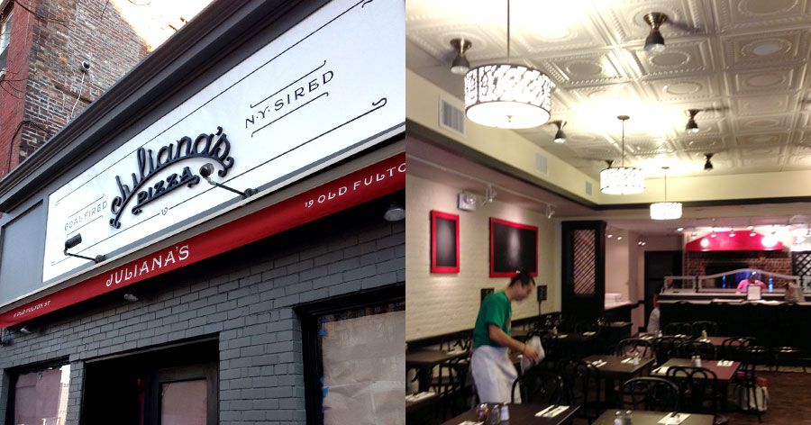 Hot: Patsy Grimaldi’s Juliana’s Opens