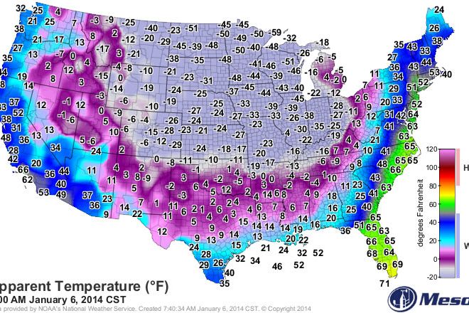Polar Vortex Getting Ready to Ruin Your Day [Update: It’s Ruined]