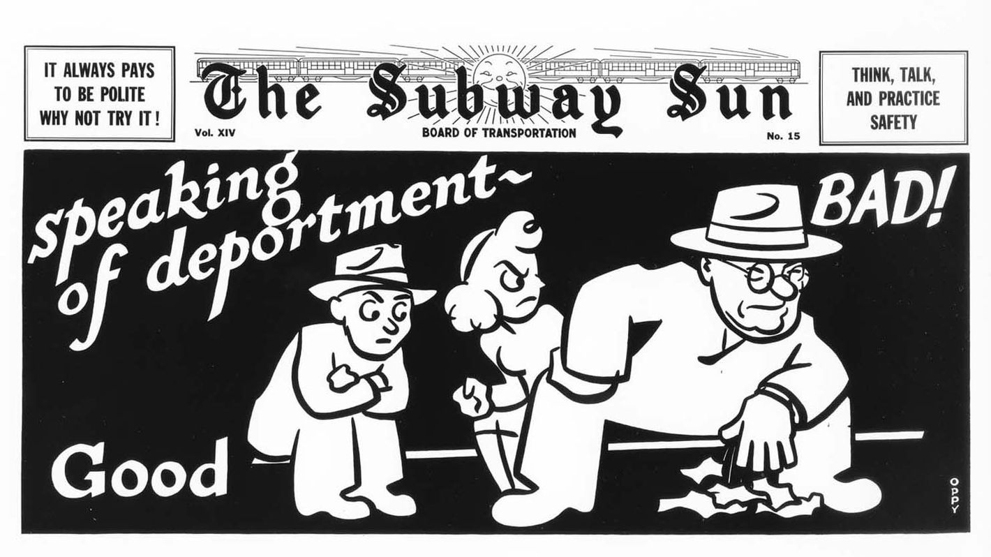 See Vintage Manspreading Ads and More From the ’40s and ’50s Subway ...