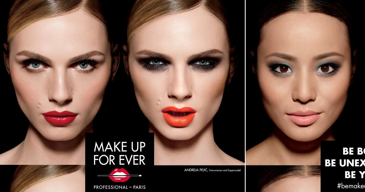 Here’s a GIF of the First Transgender Model Makeup Campaign Ever