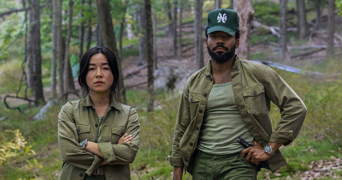 Donald Glover and Maya Erskine on Normie Mr. and Mrs. Smith