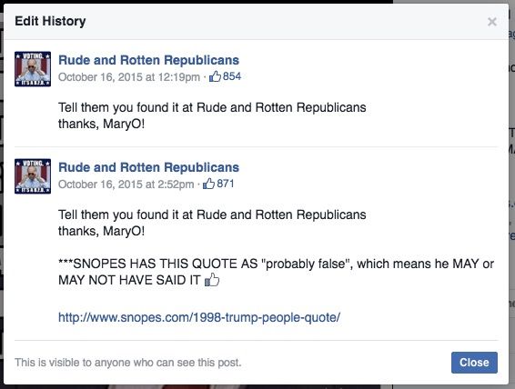 The Fake Donald Trump Quote That Just Won’t Die