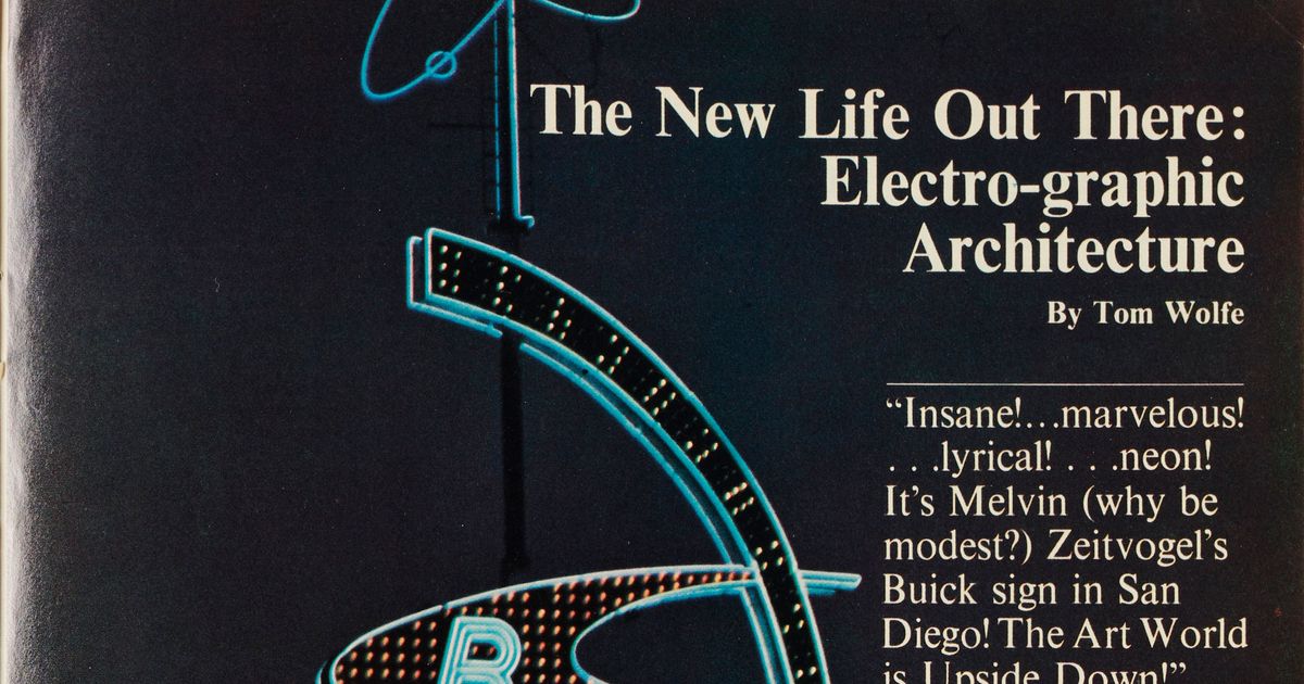 Electro-graphic Architecture: Tom Wolfe on Neon As Art