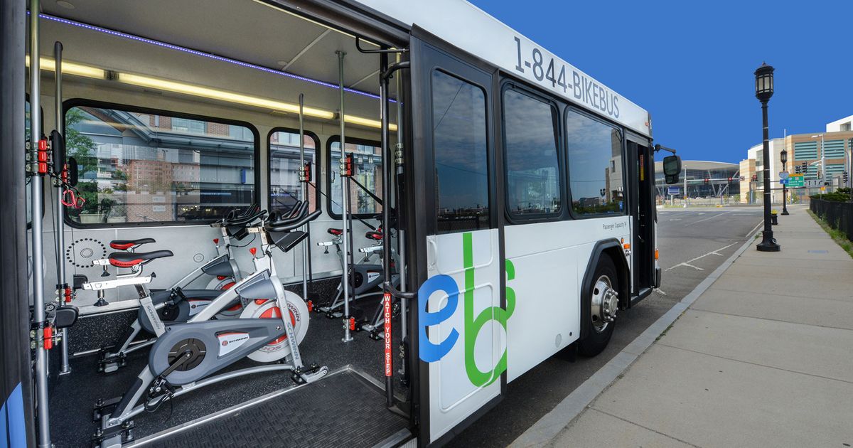 Why Are People Biking Inside a Bus?