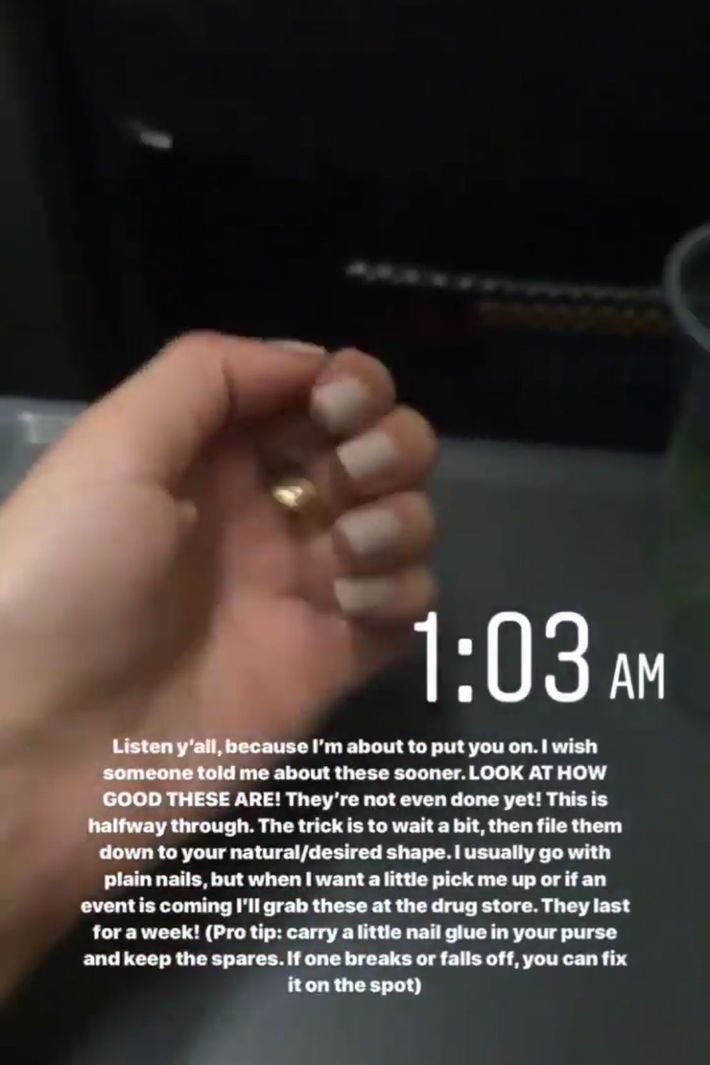 Alexandria Ocasio-Cortez Loves a Press-on Nail