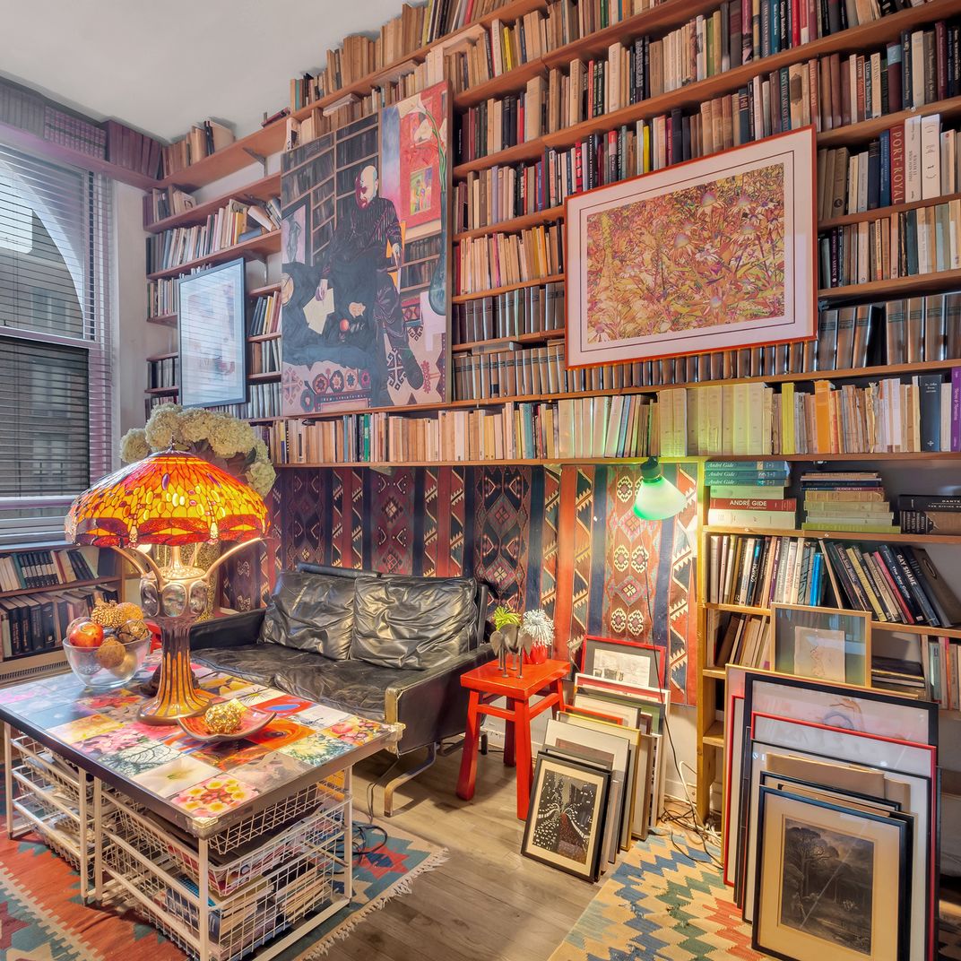 Richard Howard Studio Greenwich Village Bookshelves Photos