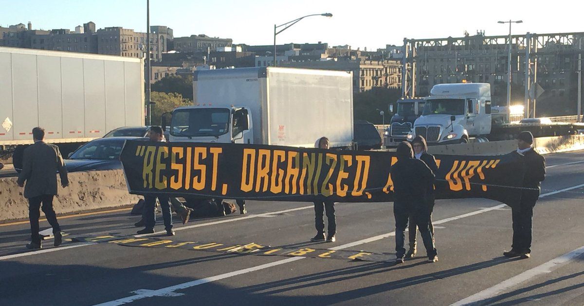 Protesters Block Traffic on George Washington Bridge