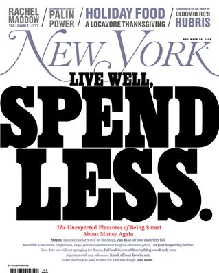 New York Magazine: November 10, 2008 Issue
