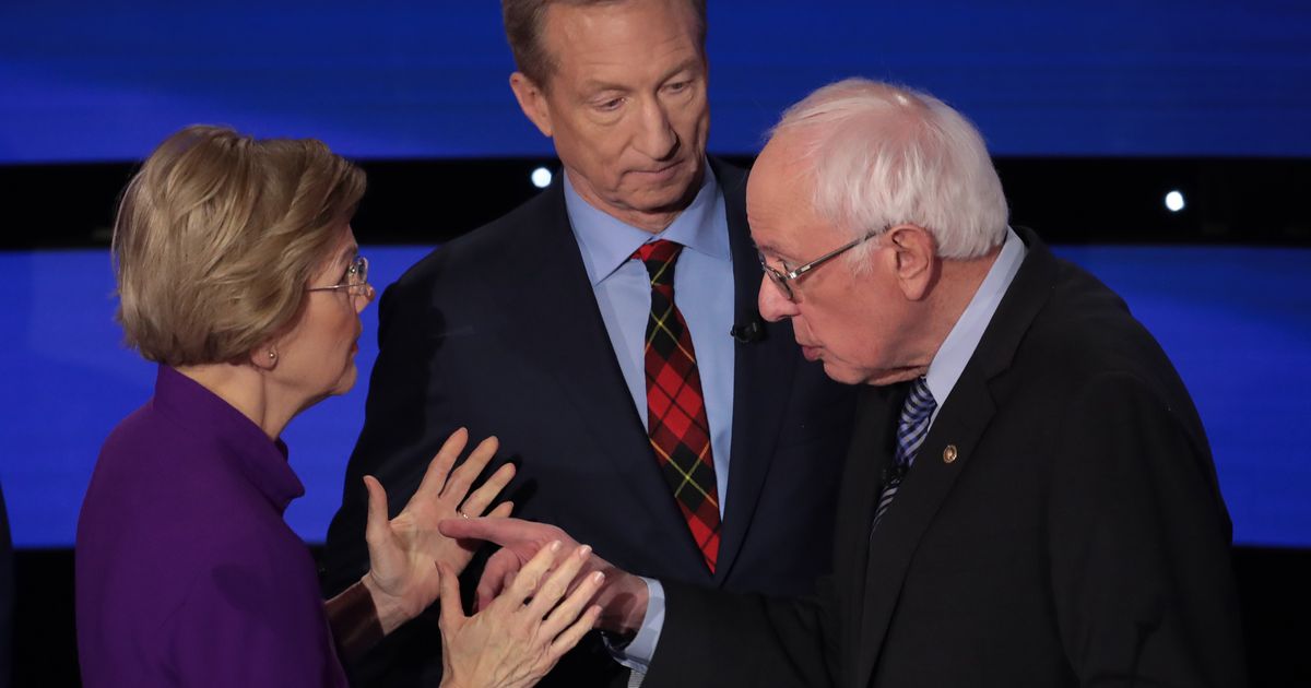 Watch Warren Snub Sanders’s Handshake Post-Democratic Debate