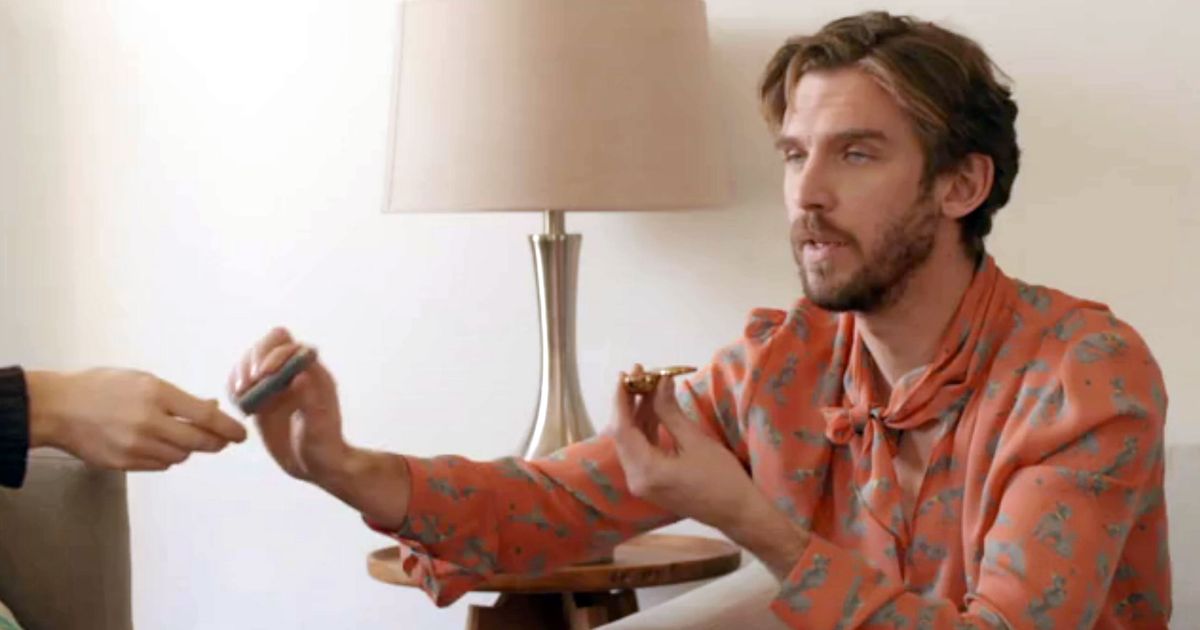 Watch Dan Stevens Smoke Weed and Cross-Dress in Rachel Comey