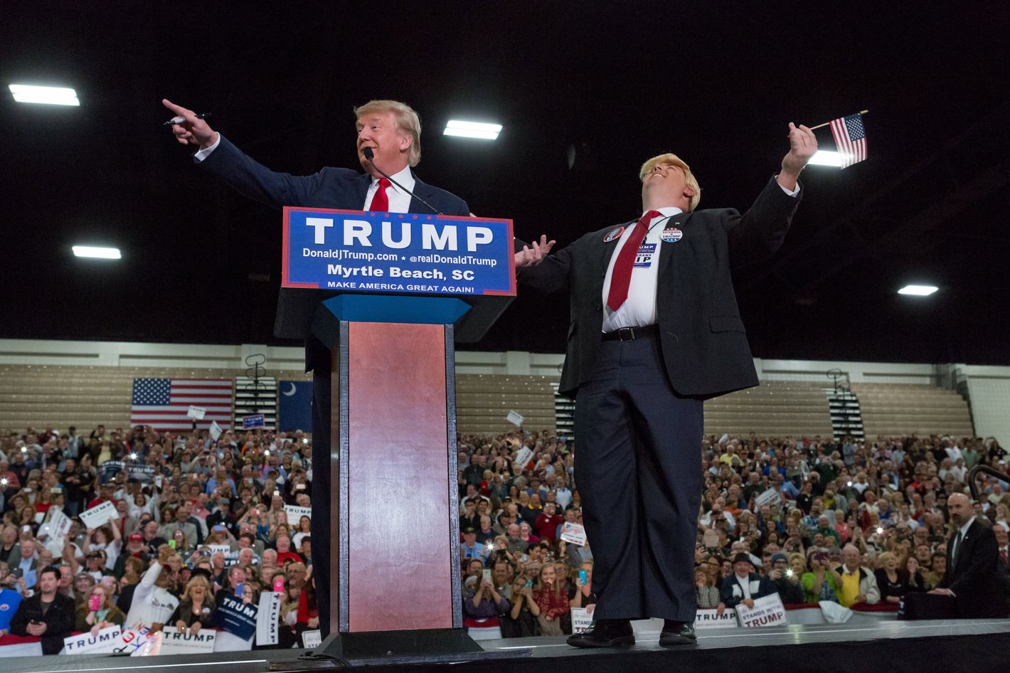 Woman Tries to Make America Great Again by Wearing Dress With Dozens of ...