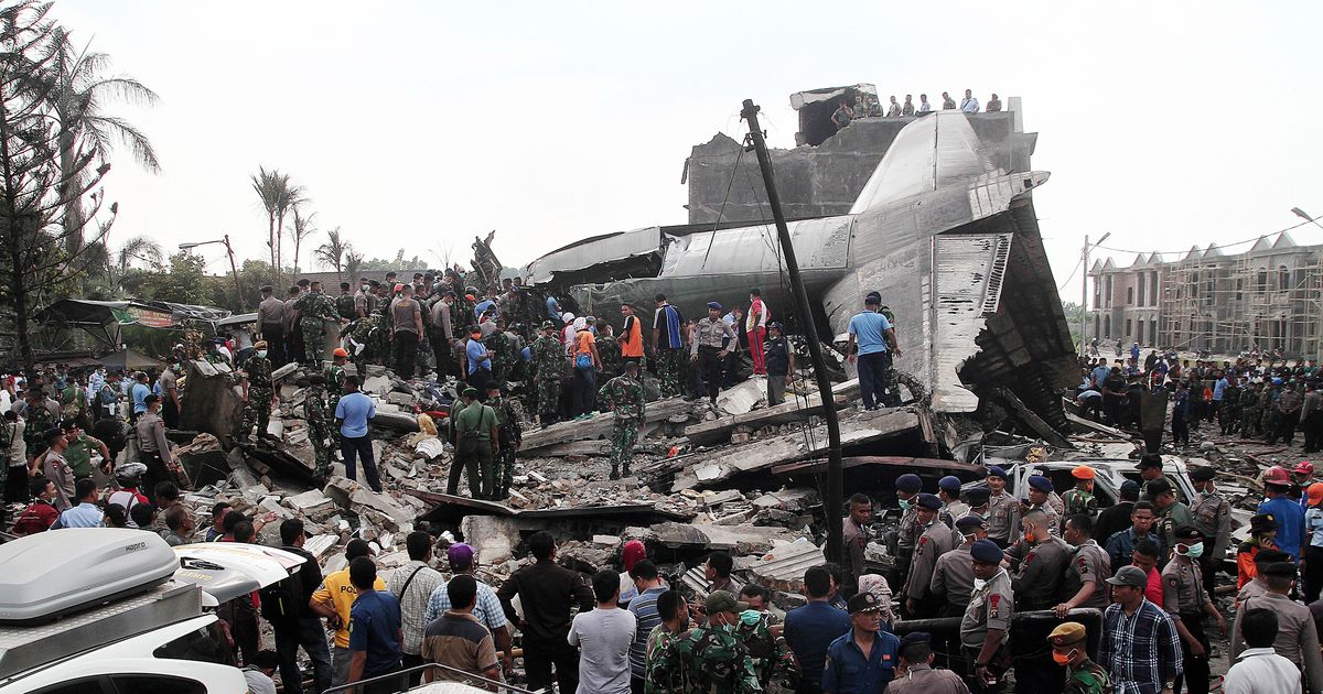 More Than 100 Could Be Dead After Military Plane Crash in Indonesia