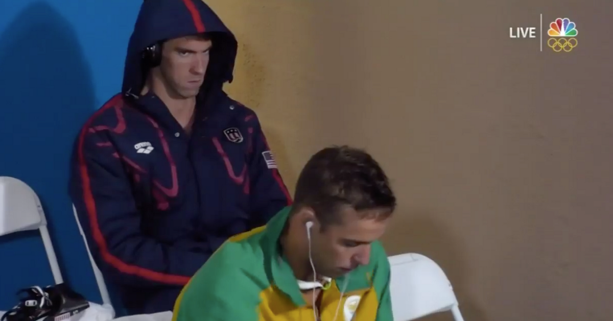 Michael Phelps's Glare at Chad le Clos at Rio Olympics