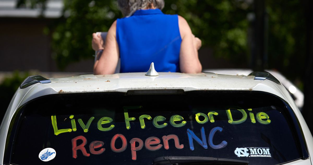 Crowds Gather to Protest Social Distancing