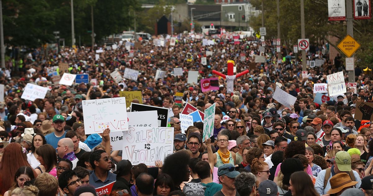 Tens of Thousands March Against Hatred and Bigotry in Boston