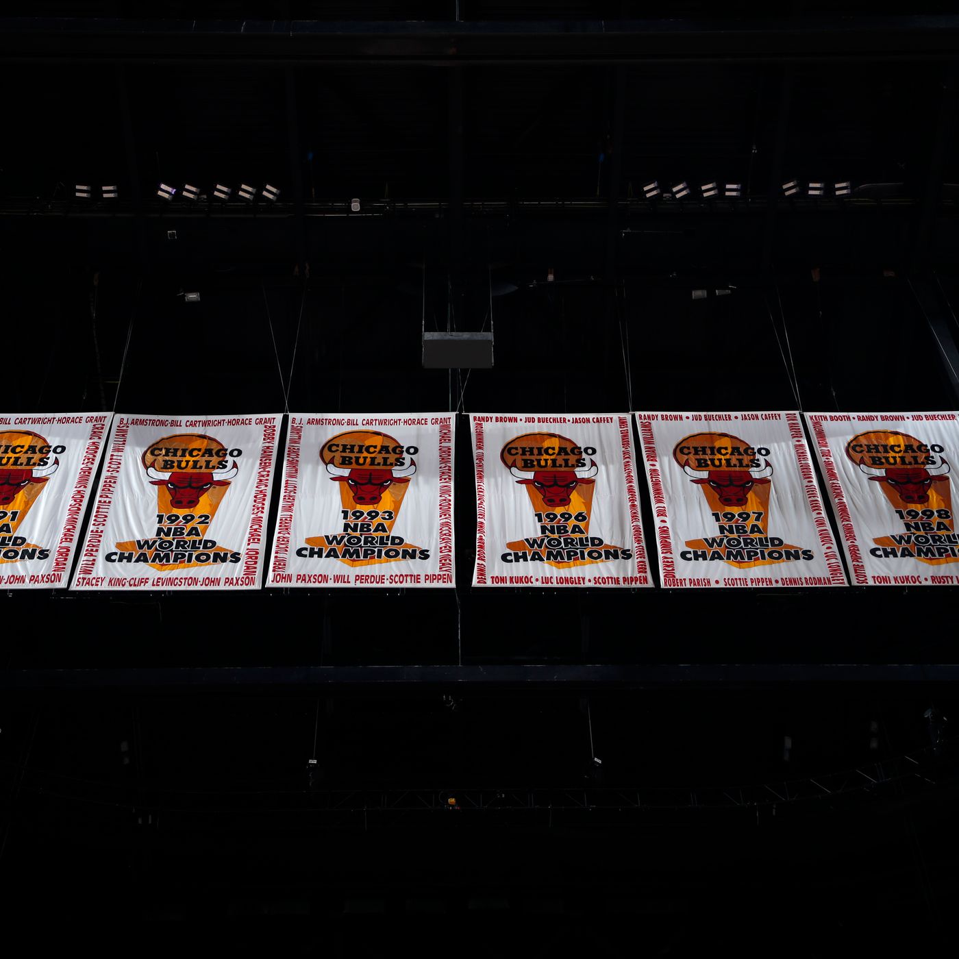Chicago Bulls Banners Chicago Bulls World Champions Banners Acrylic