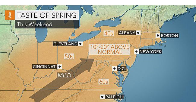 Break Out Your Sunglasses for a Warm, Springlike Weekend