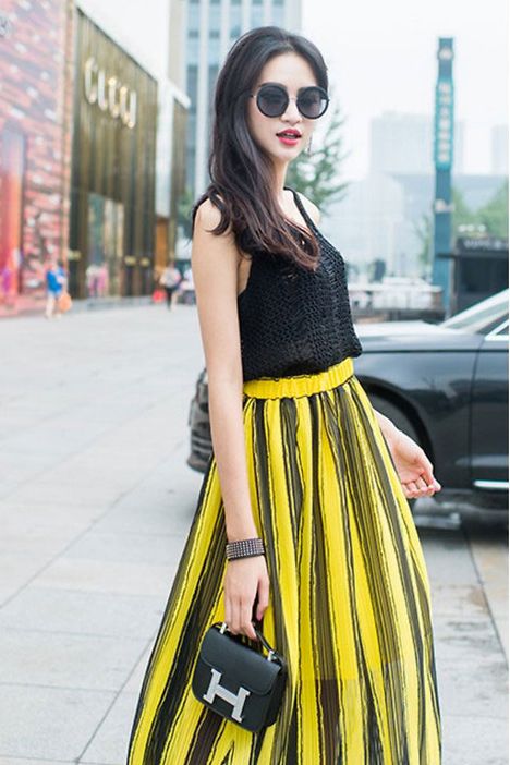22 Ways to Wear Fun, Graphic Skirts This Summer