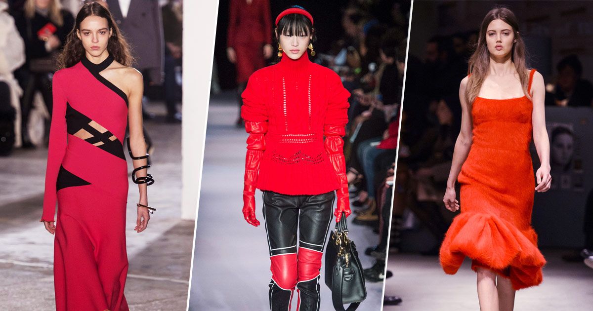 Red on the Runway Makes Fall 2017 Color and Statement Trends