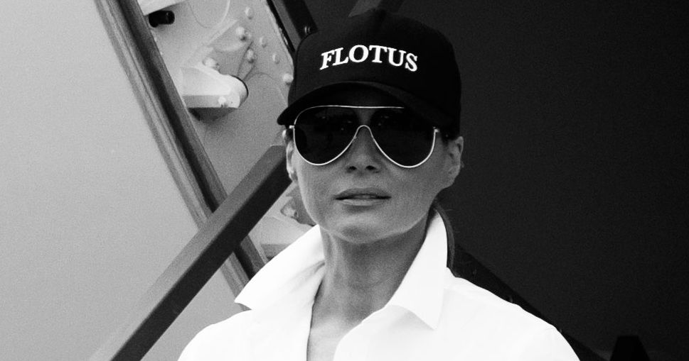 Melania Trump Wears FLOTUS Hat in Houston