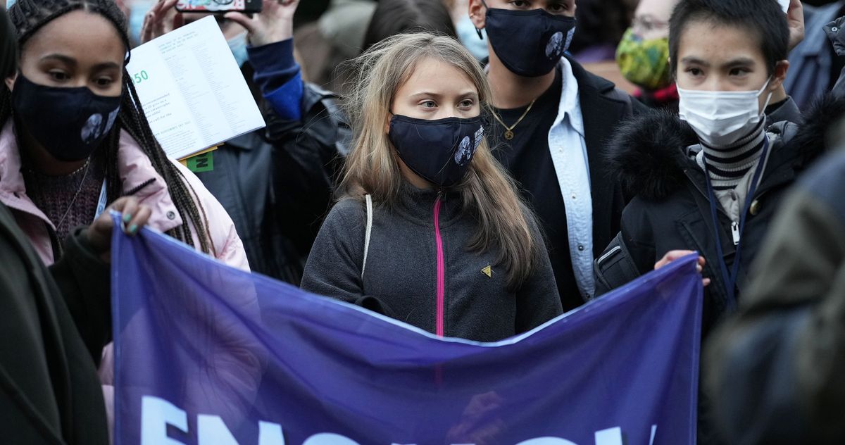 Greta Thunberg Joins Protests Outside Glasgow Climate Summit