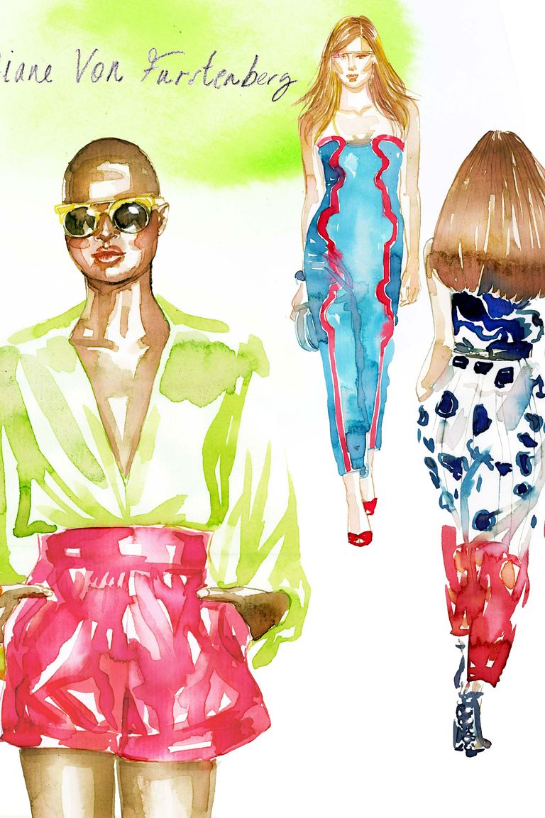New York Fashion Week in Watercolor