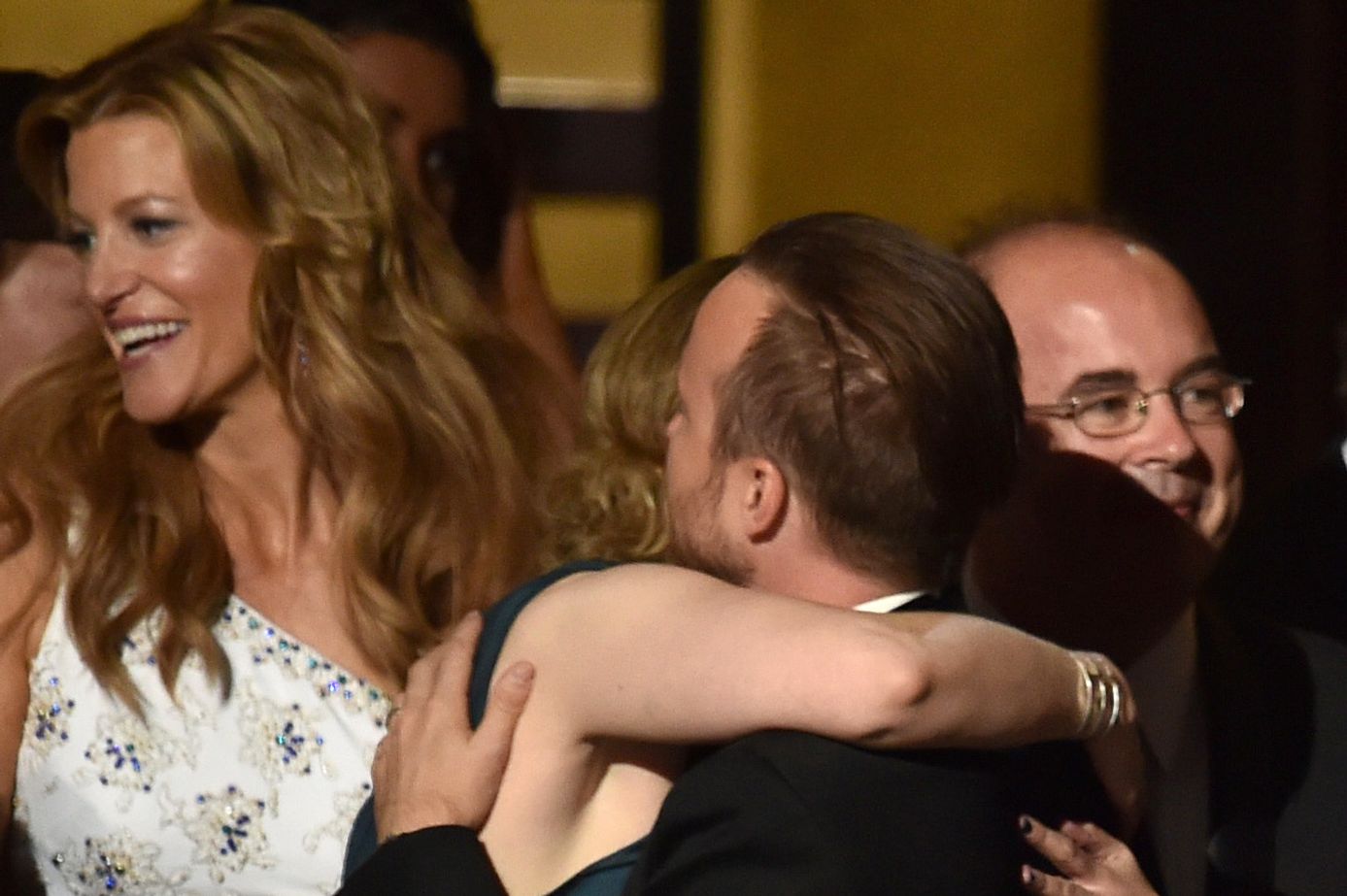 See the Breaking Bad Cast and Crew’s Hug-and-Kiss-Filled Emmys
