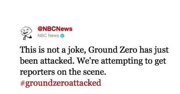 NBC News Twitter Feed Hacked, Reports New Terror Attack at Ground Zero