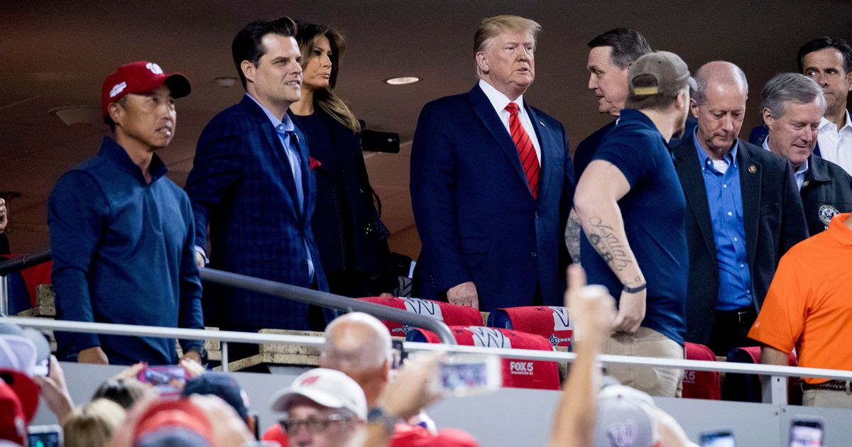 Nationals Fans Boo Donald Trump at the World Series