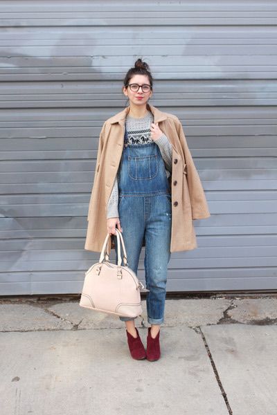 14 Ways to Layer Overalls Through Winter