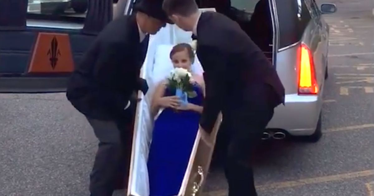 New Jersey Teen Megan Flaherty Arrived to Prom in a Coffin